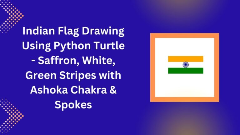 How to Draw the Indian Flag Using Python Turtle - Madras Academy