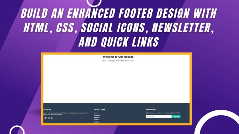 Modern Responsive Footer with HTML, CSS, and Font Awesome - Madras Academy