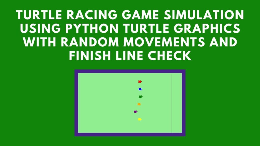 Create a Fun Turtle Racing Game with Python Turtle - Madras Academy
